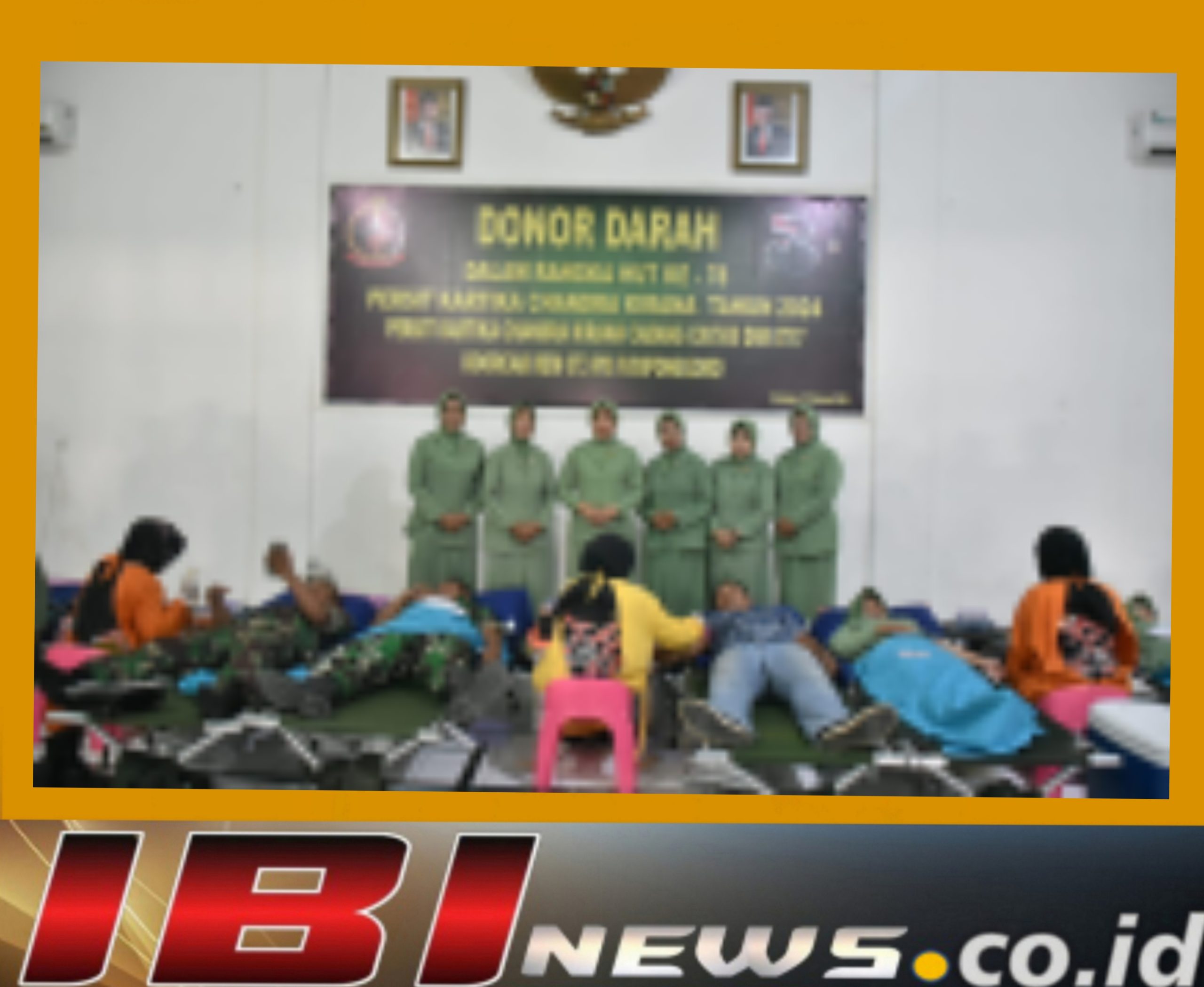 Persit Kartika Chandra Kirana Cabang XXXVIII Gelar Donor Darah – IBInews.co.id